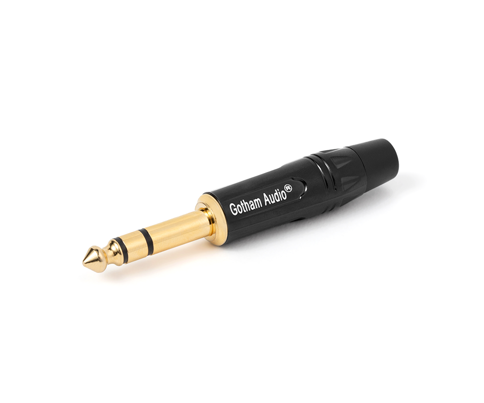 Gotham GA-GCTSR3B PREMIUM BALANCED MALE ¼” TRS CONNECTOR – Gotham Audio