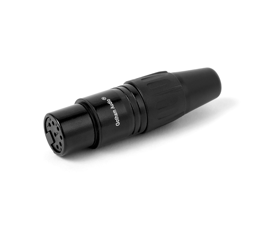 Gotham GA-GCXLR7FBL PREMIUM 7-PIN FEMALE TUBE MIC CONNECTOR – Gotham Audio